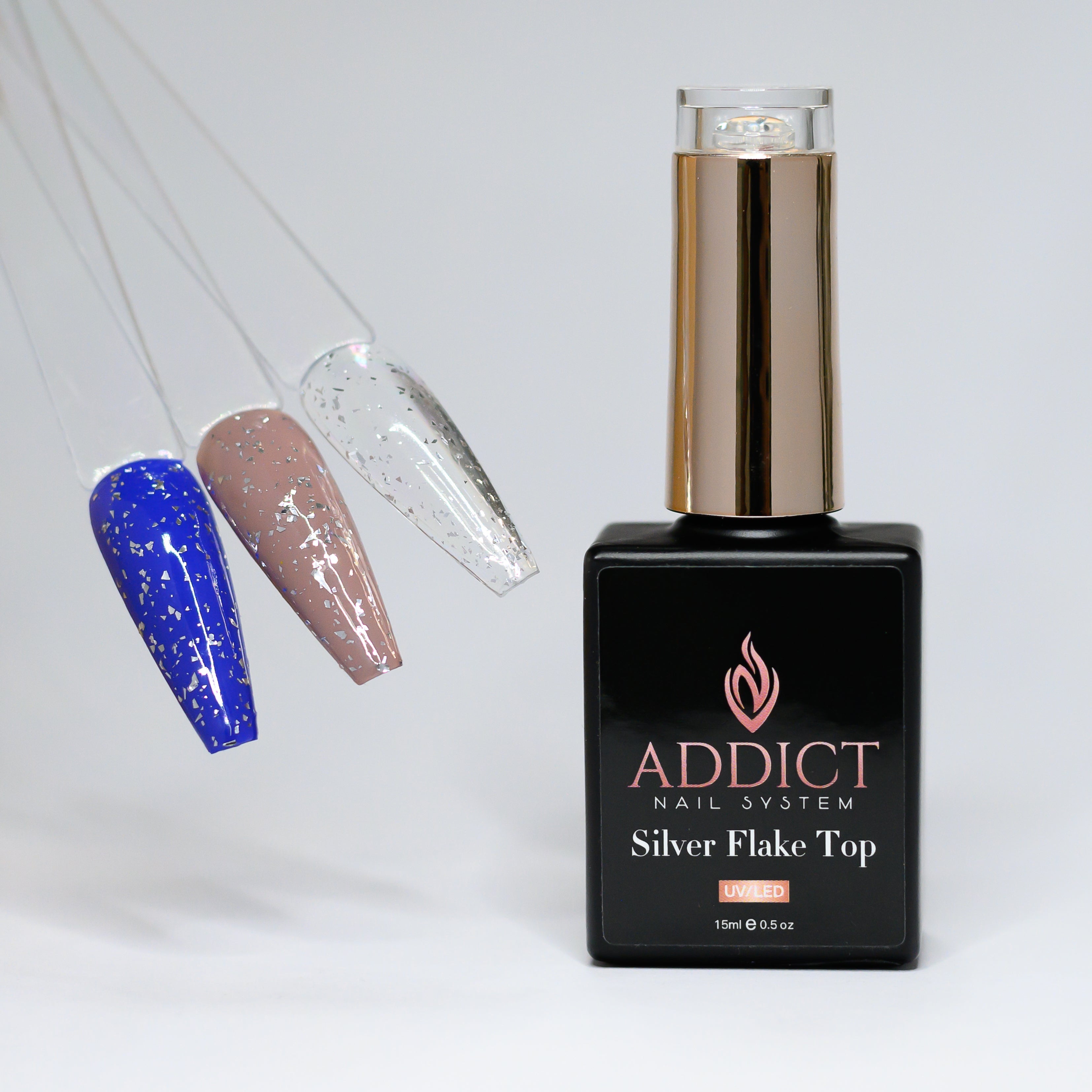 Silver Flake Top – Addict Nail System